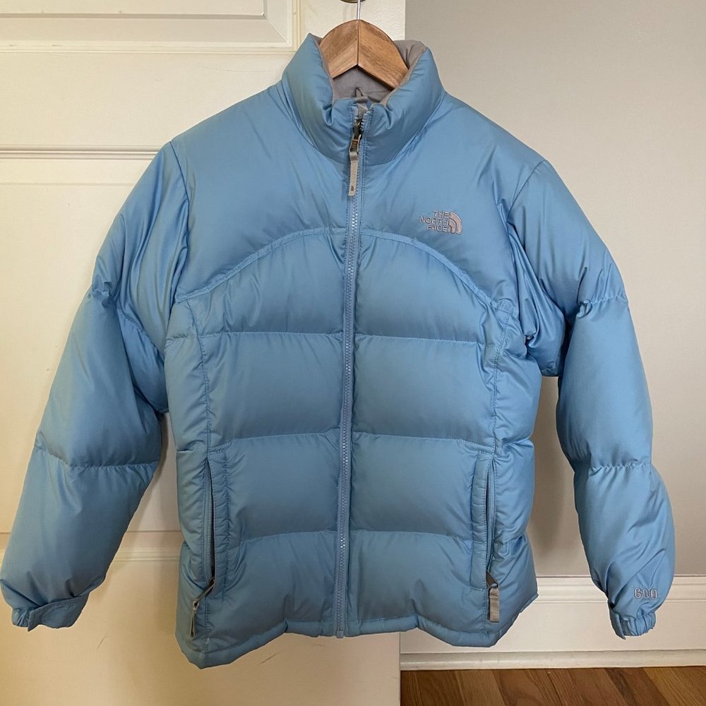 The North Face 600 Light Blue Puffer Jacket Xs - Gem